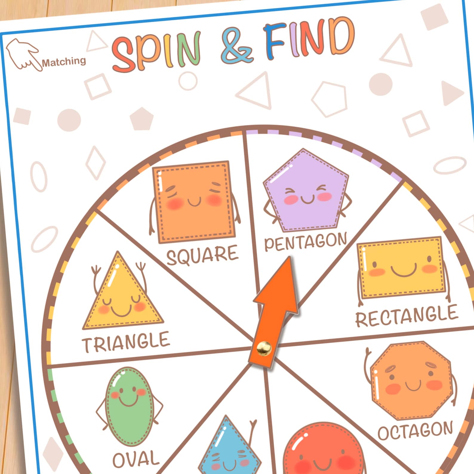 Shapes Educational Game Printable Toddler Activities - Etsy