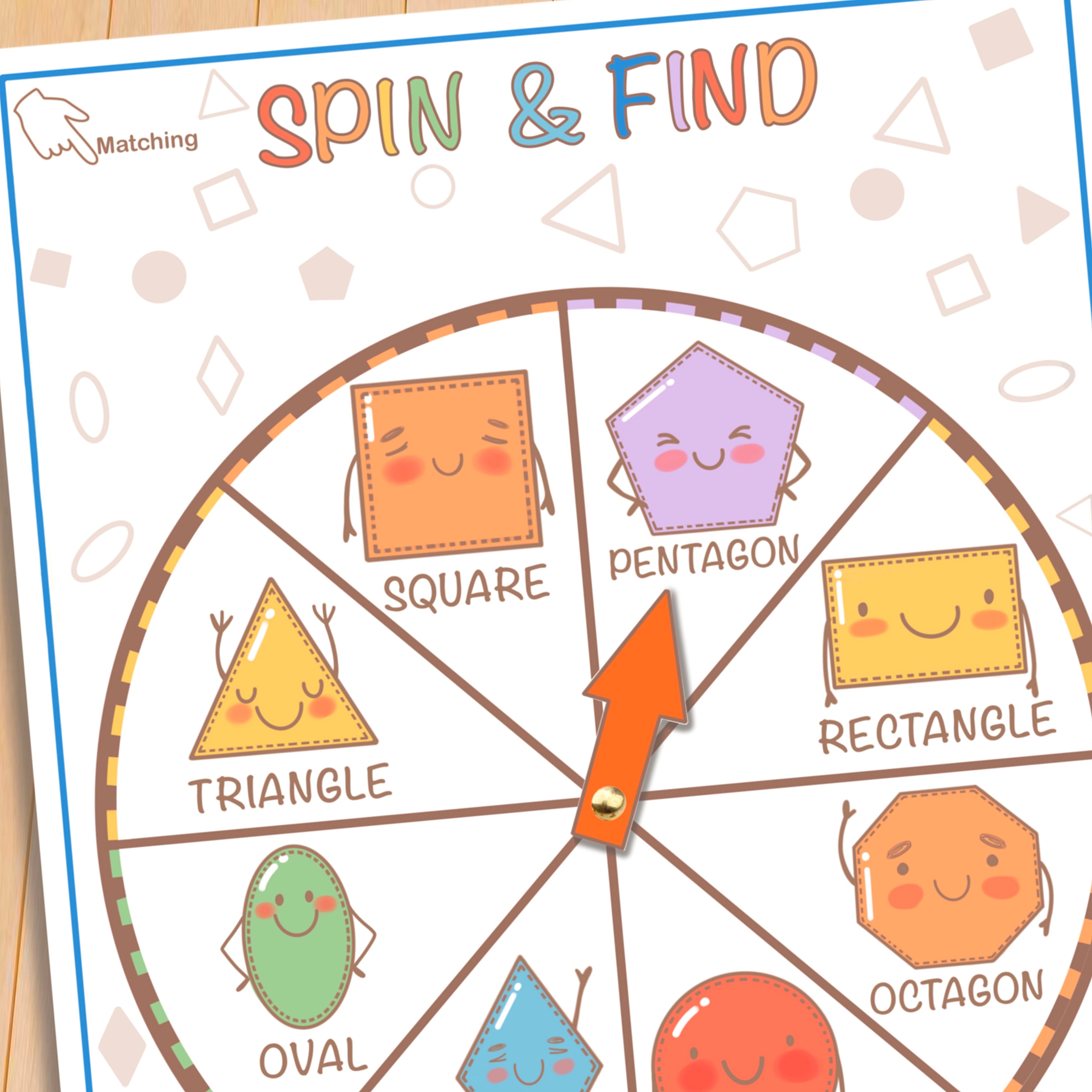 Shapes Educational Game Printable Toddler Activities | Etsy Canada