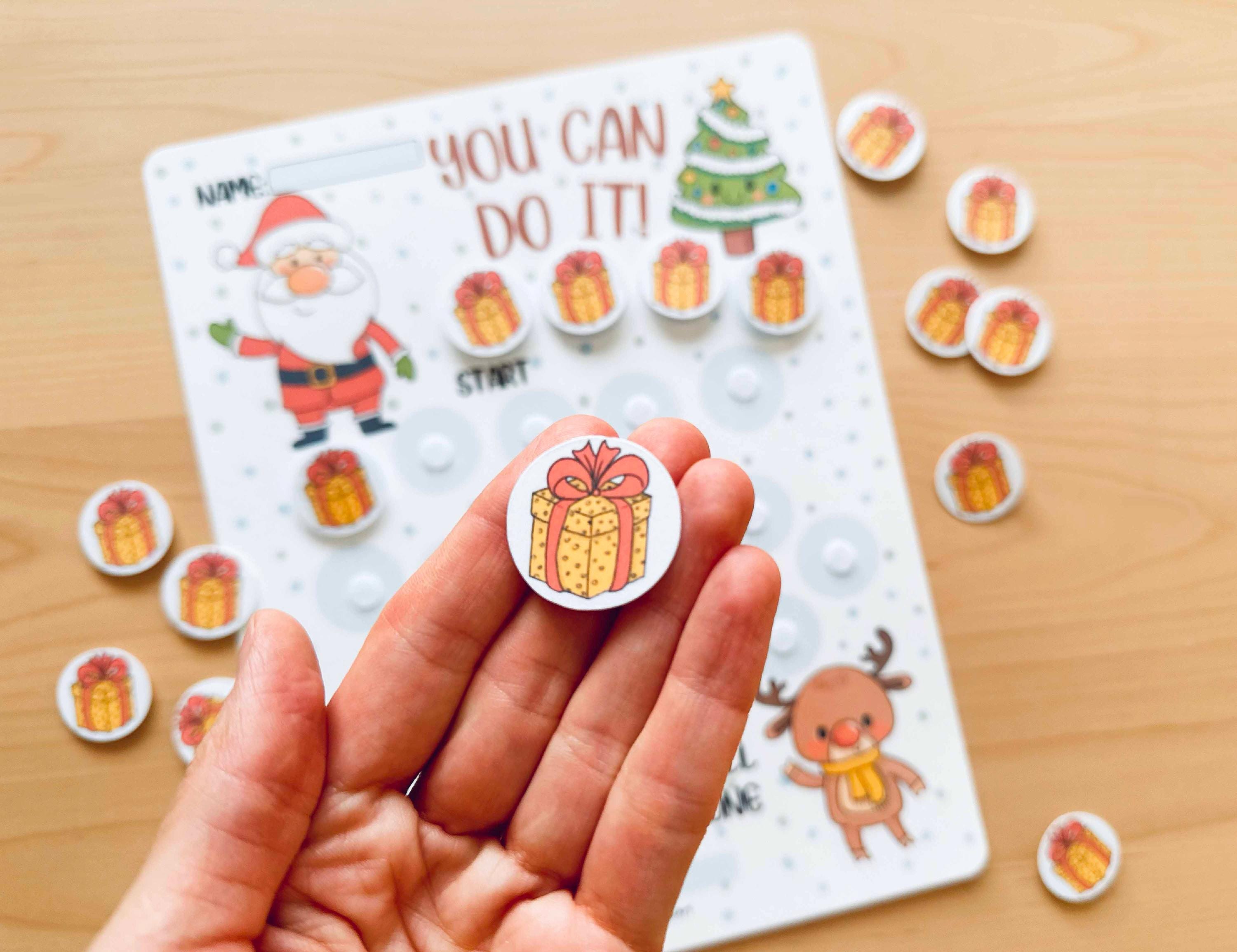 Christmas Behavior Chart for Kids Reward Chart Printable Toddler Chore ...
