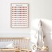 Count to 100 Chart Educational Wall Art Classroom Posters Montessori ...