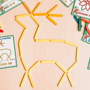 Winter Popsicle Sticks Mats Printable Christmas Activities for Kids ...