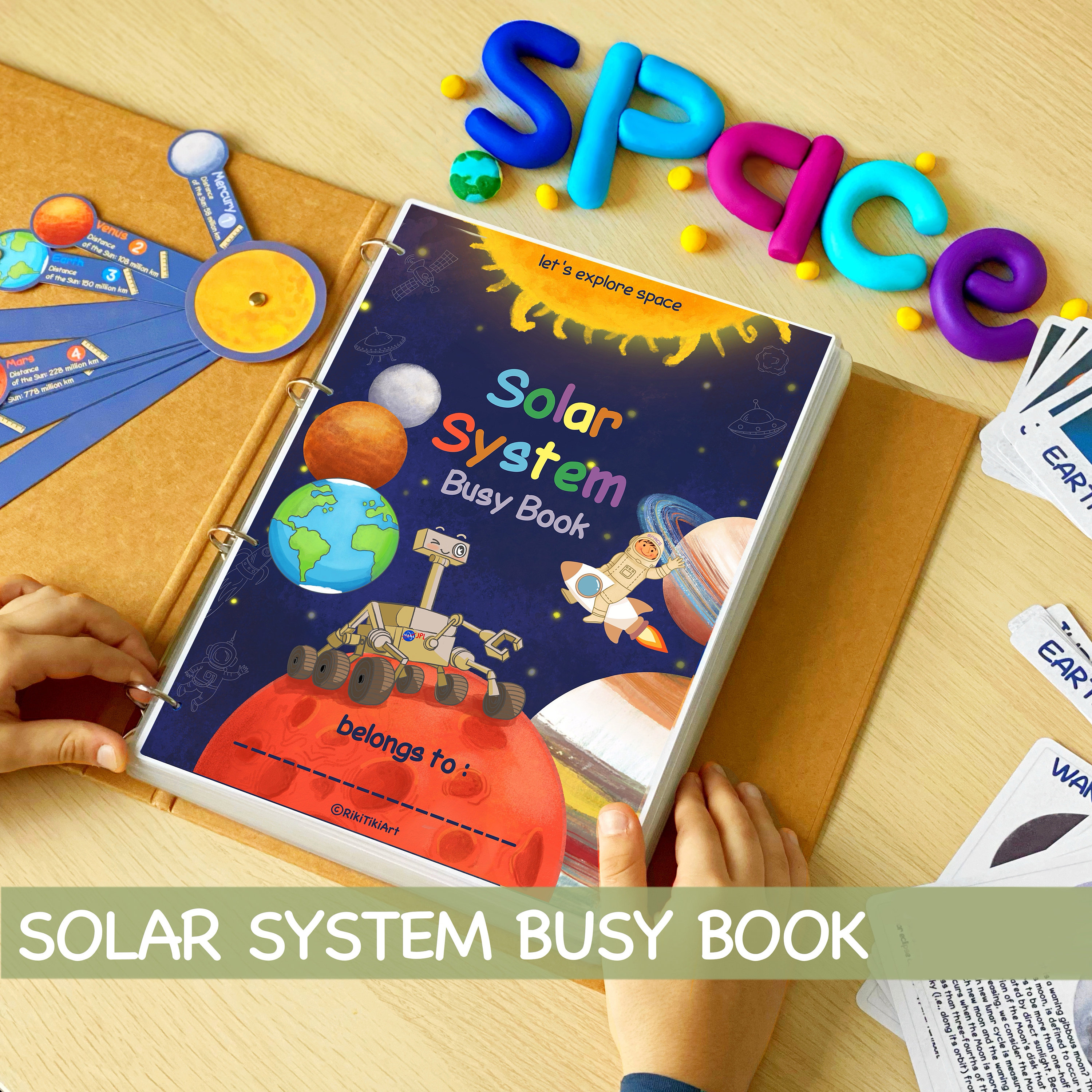 Solar System Busy Book Outer Space Learning Binder Personalized Space ...