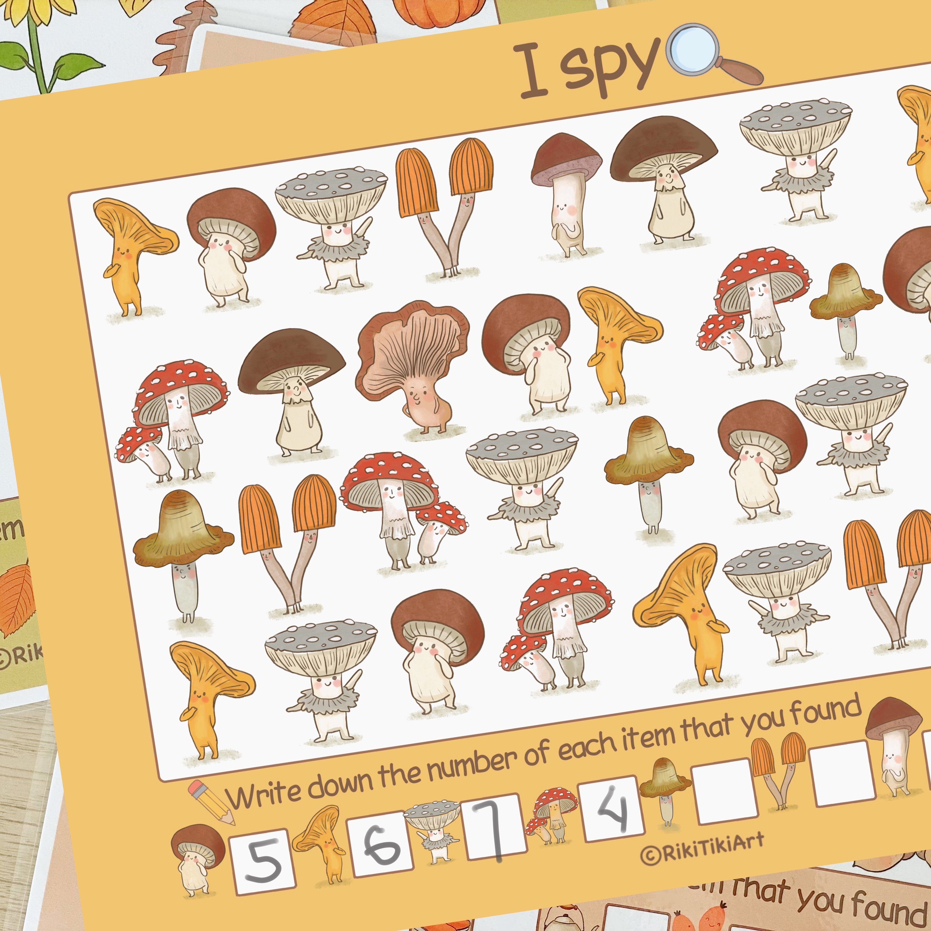 Fall I Spy Game for Toddler I Spy Printable Activities Fall Autumn ...