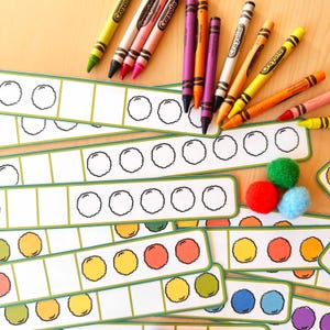 Pom Pom Patterns Activity for Toddlers Color Sorting Occupational ...