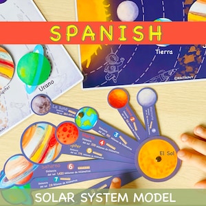 Spanish Solar System Model Printable Activity for Toddlers Space ...