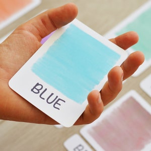 Color Flashcards, Homeschool Montessori Materials, Toddler Flash Cards ...