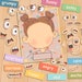 Emotions Activity for Kids Girl Version Printable Toddler Feeling Chart ...