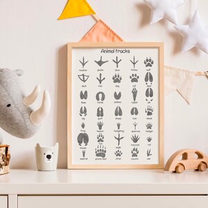 Animal Tracks Print: Woodland Nursery Decor - Etsy