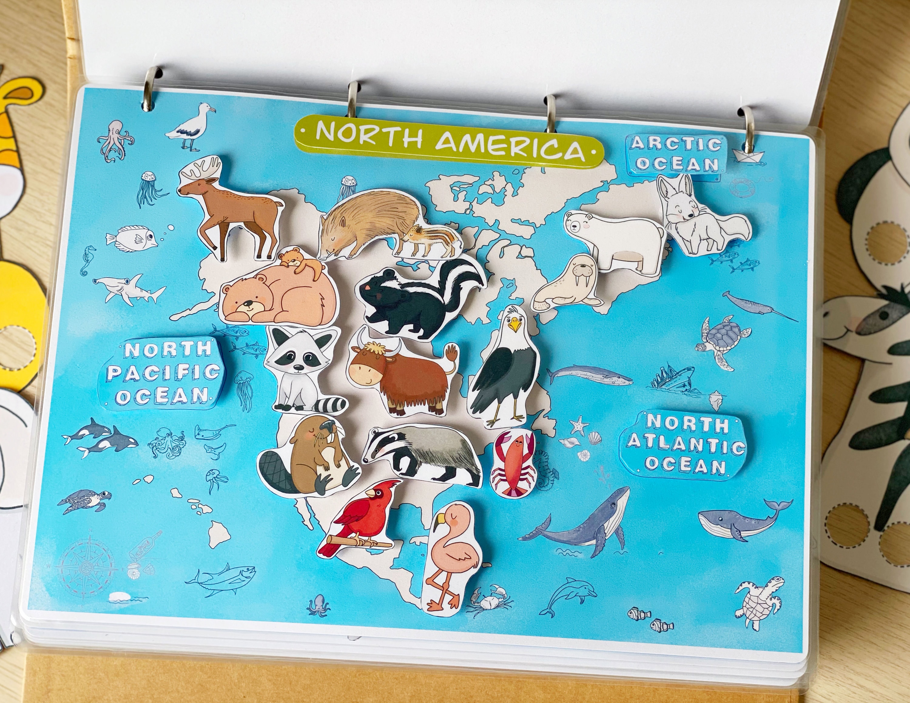 World Animals Busy Book Printable Preschool Curriculum | Etsy Canada