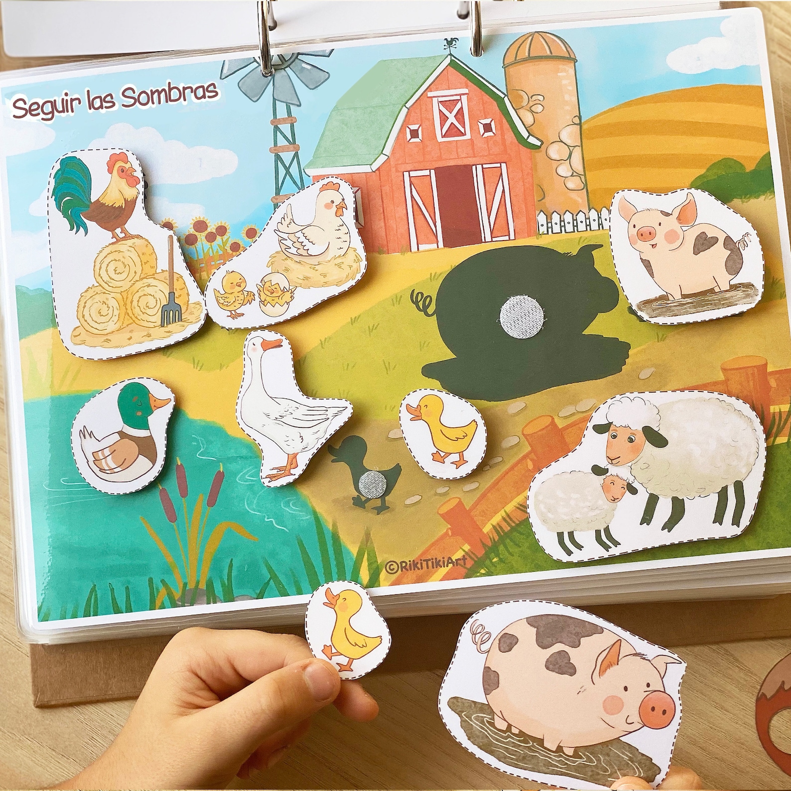 Spanish Farm Busy Book Montessori Toddler Busy Book Printable Preschool ...