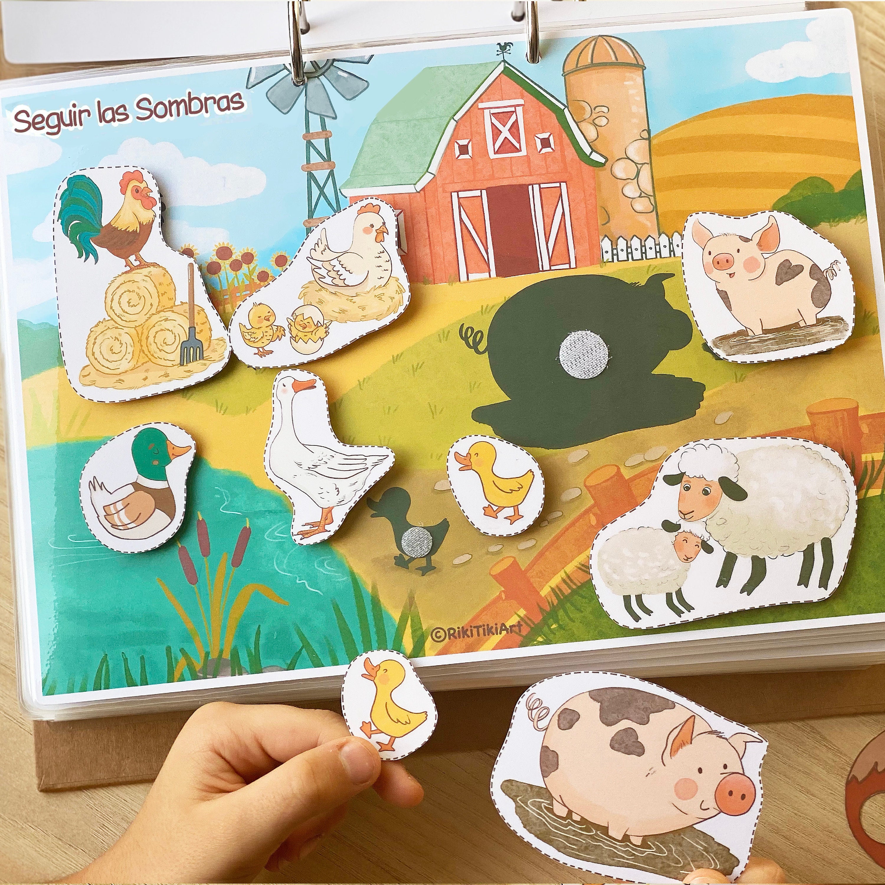 Spanish Farm Busy Book Montessori Toddler Busy Book Printable Preschool ...