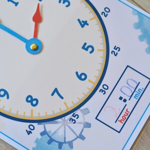 Learning Time Clock, Homeschool Toddler Activities, Printable Preschool ...