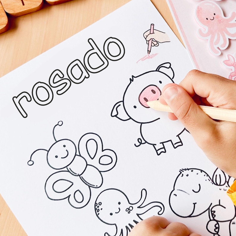 Spanish Color Sorting Activity Coloring Pages Color Matching in Jars ...
