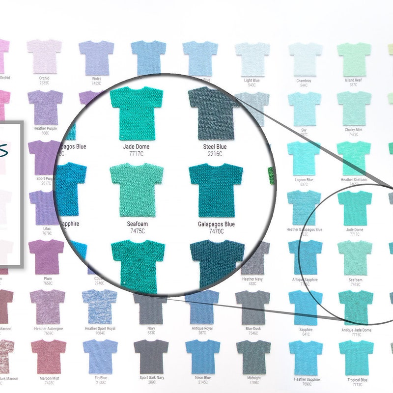 Softstyle Color Chart - Etsy