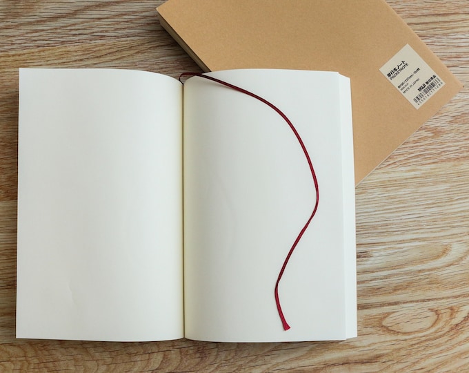 Japanese Notebook 19cm X 18cm Muji Journal Notebook With 184 Blank ...