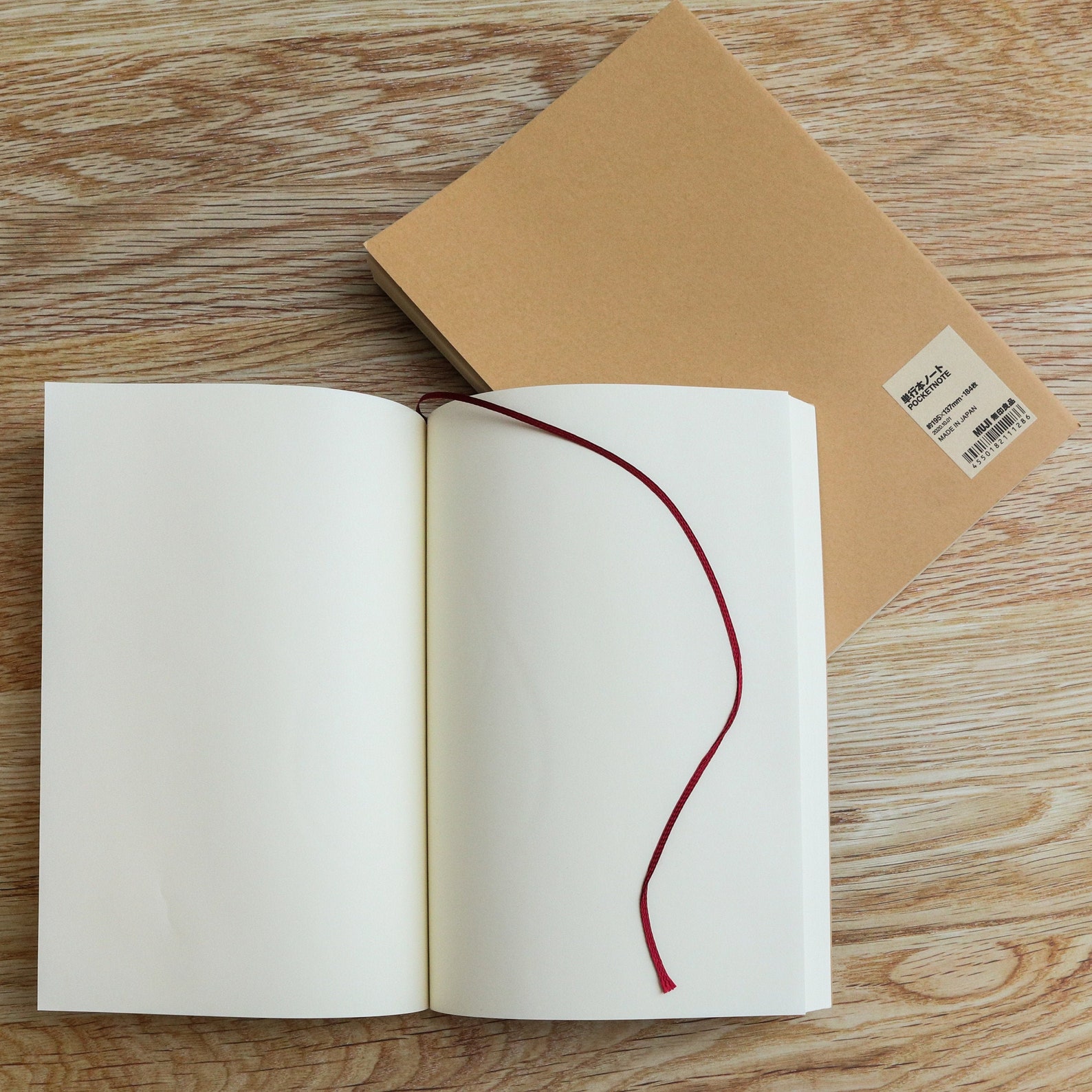 Japanese Notebook | 19cm X 18cm | Muji Journal Notebook With 184 Blank ...