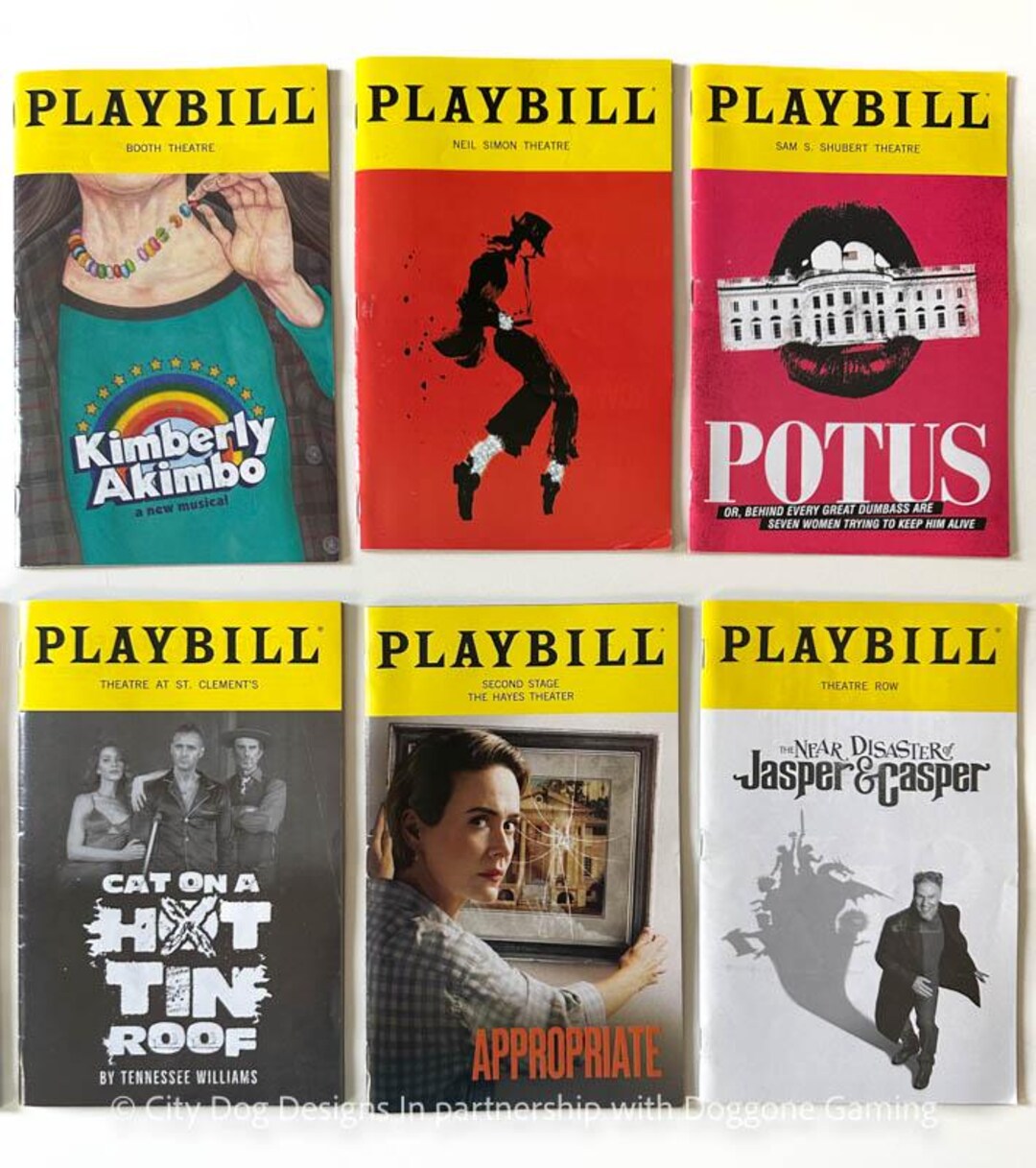 Original NYC Broadway Playbill | Theater Memorabilia - Etsy