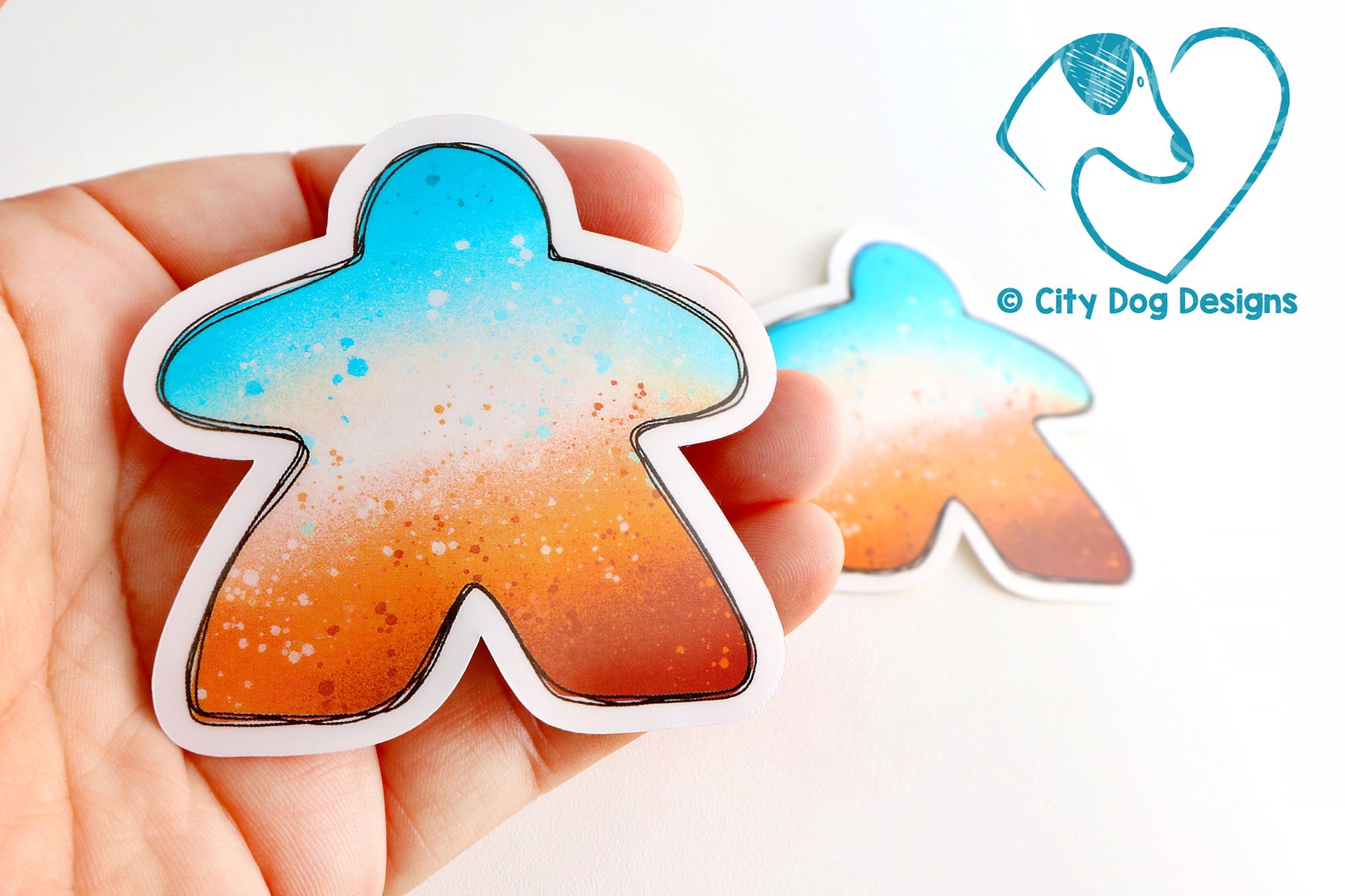 Meeple Board Game vinyl sticker Waterproof Carcassonne | Etsy