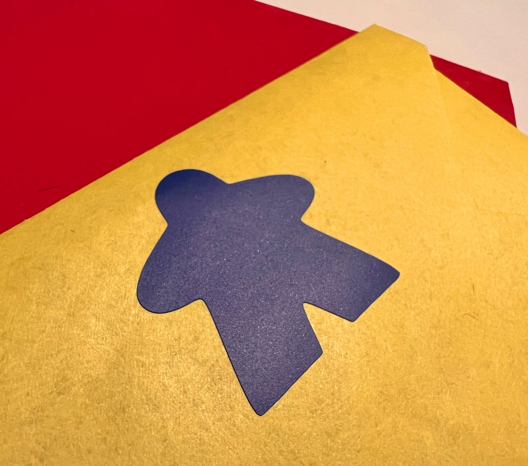 Mini Meeple Vinyl Decal Multi Color Set of 12 OR Set of 3 of Same Color ...