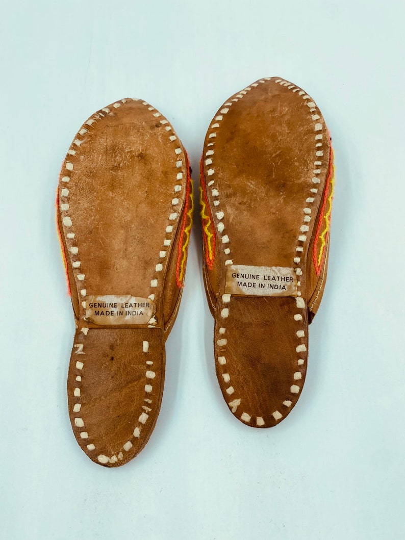 True Vintage Hand Made Leather princess Jasmine Pointy - Etsy