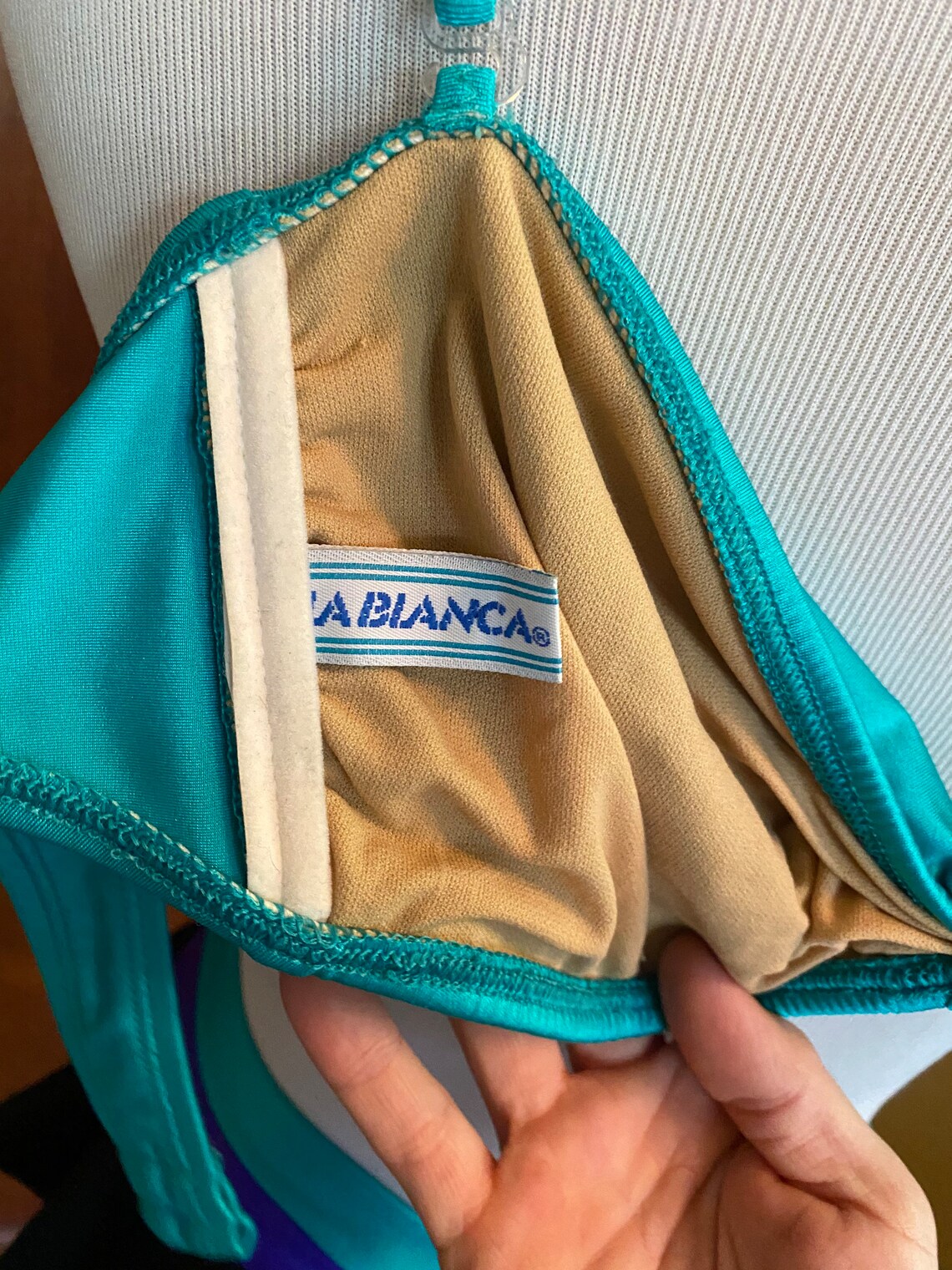 Vintage 90s La Bianca Bikini Set. Ruffled Bottom Bright - Etsy