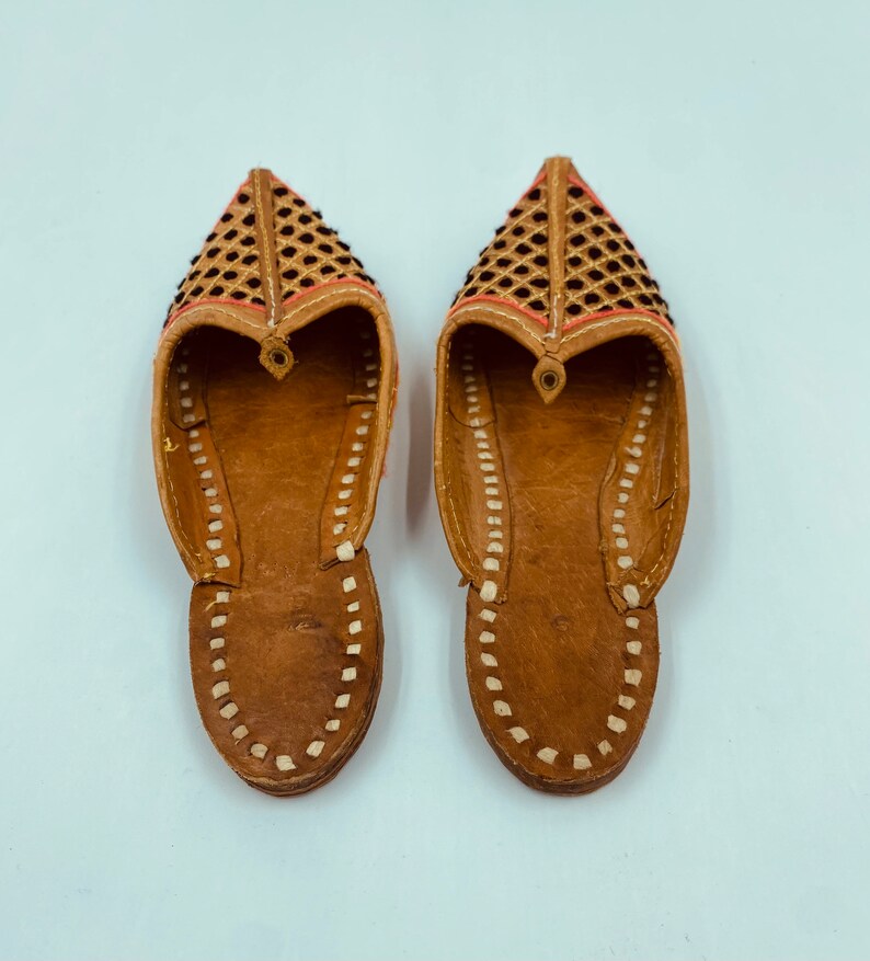 True Vintage Hand Made Leather princess Jasmine Pointy - Etsy