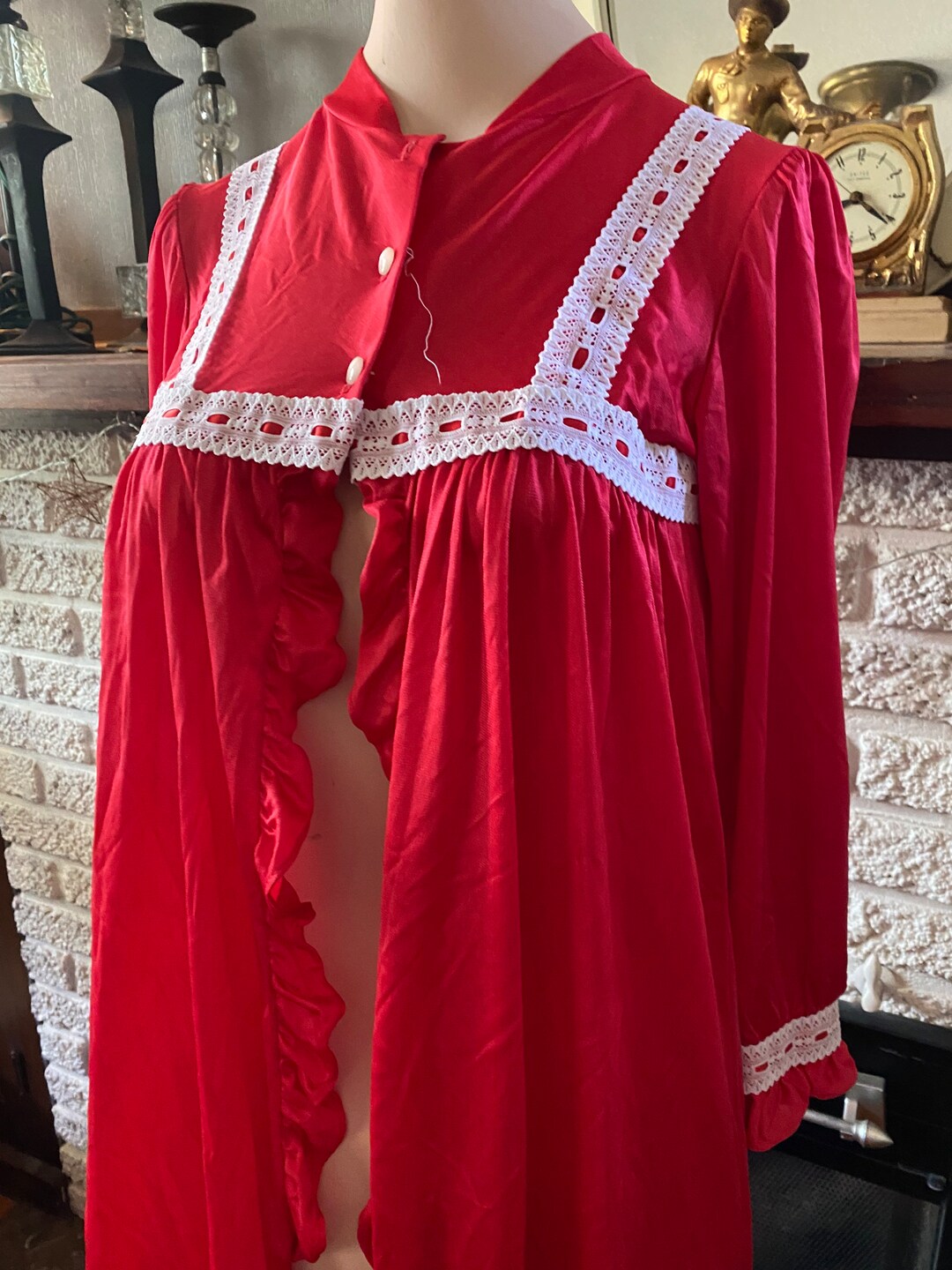 Vintage Nylon Royal Deb Open-front Nightgown Peignoir - Etsy