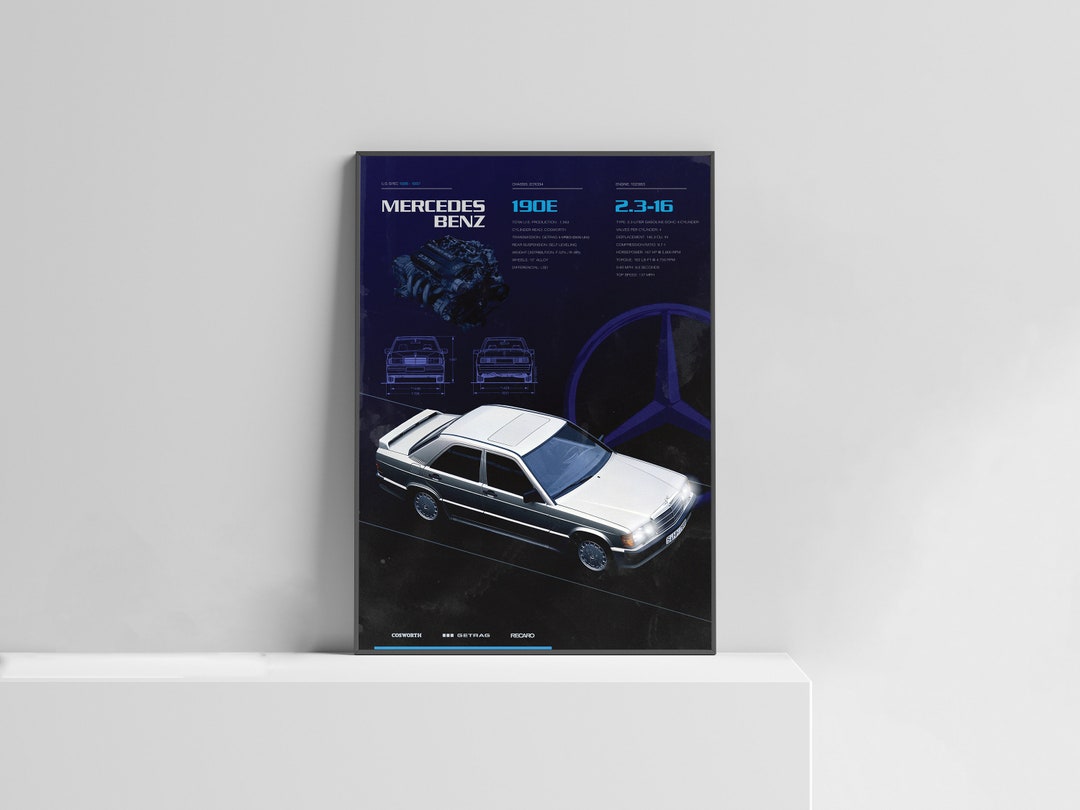 Mercedes Benz 190E Cosworth Poster - Etsy