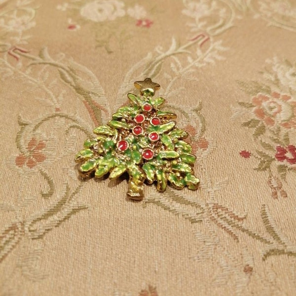 Christmas Tree Brooch - Etsy