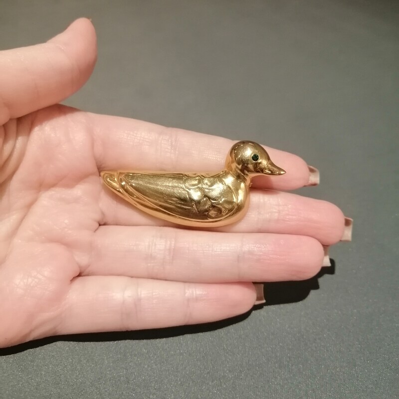 Duck Brooch - Etsy