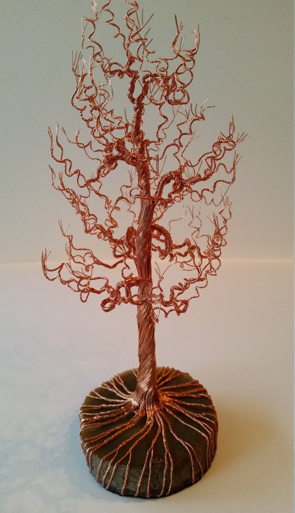 Corkscrew Copper Wire Tree a Beautiful Luminous Copper Wire - Etsy