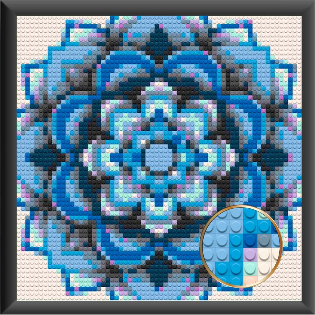 MANDALA Home Decor Bricked Mosaic Portrait 20x20 - Etsy
