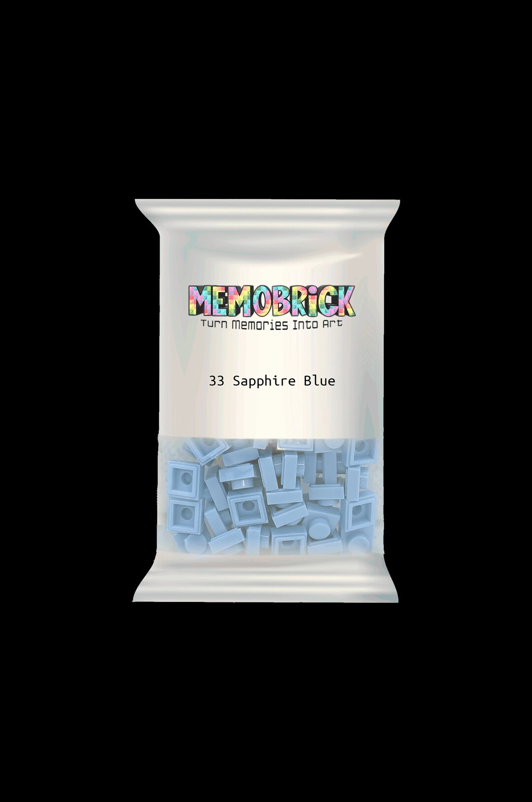 Bag of Bricks - Sapphire Blue 33 (LEGO Compatible) - Etsy