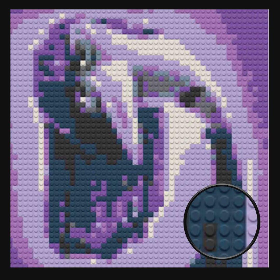 Inside Out Ennui Decor Art Piece Bricked Mosaic 16x16" - Etsy