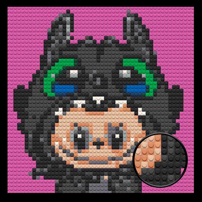 Labubu Pixel Art - Etsy