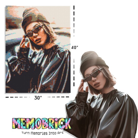 Custom Building Brick Wedding Portrait Custom Photobrick 3x4 - Etsy