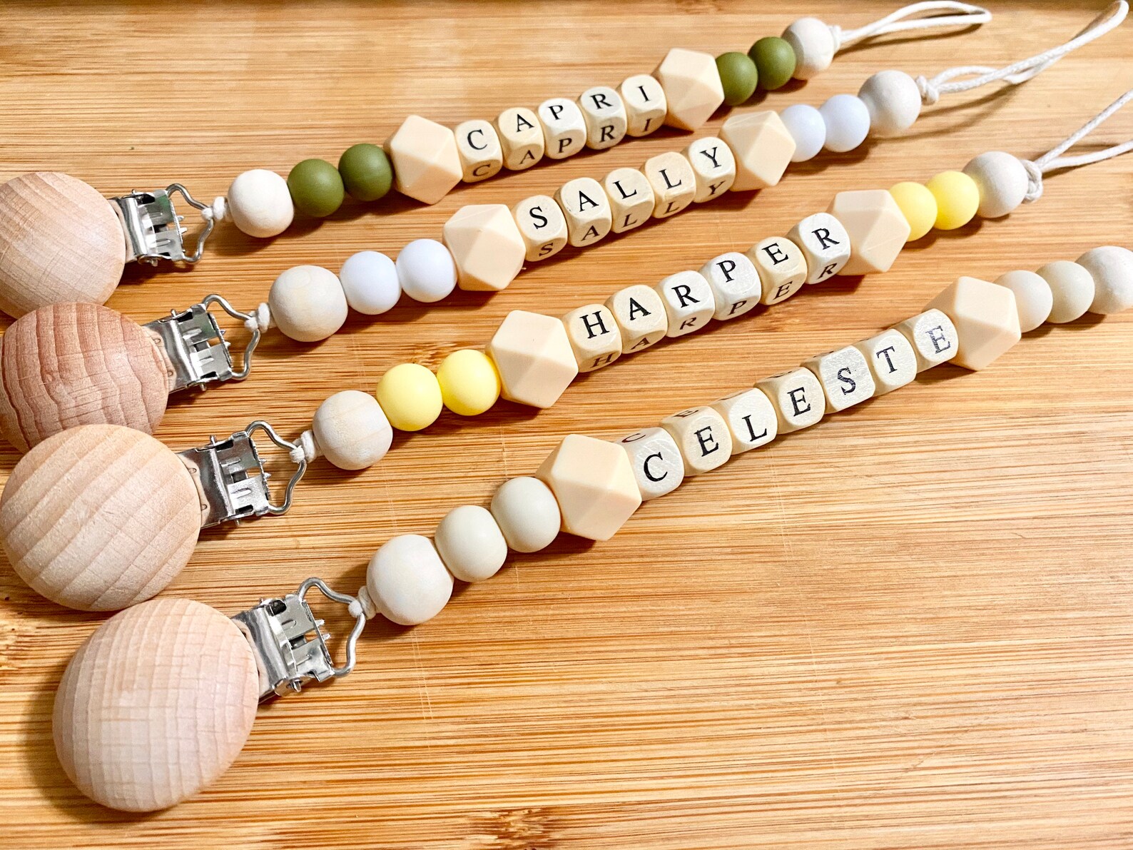 Personalized Custom Pacifier Clip | Custom Baby Name | Personalized ...