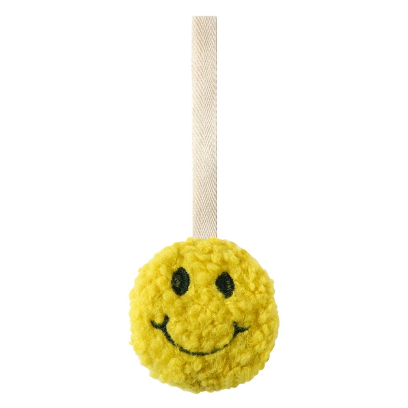 Sherpa Smiley Face Pacifier Holder | Newborn Baby Shower Gift - Etsy