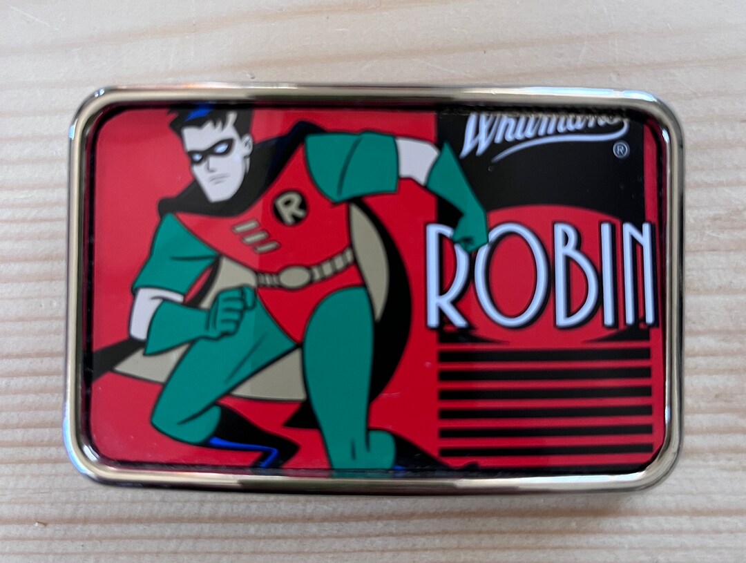 Robin Belt Buckle, Recycled Vintage Tin, Comic Book Hero - Etsy