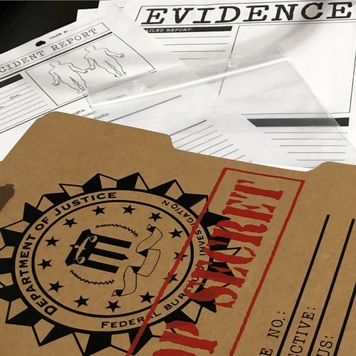 DIY Detective Case File Card DIGITAL DOWNLOAD - Etsy