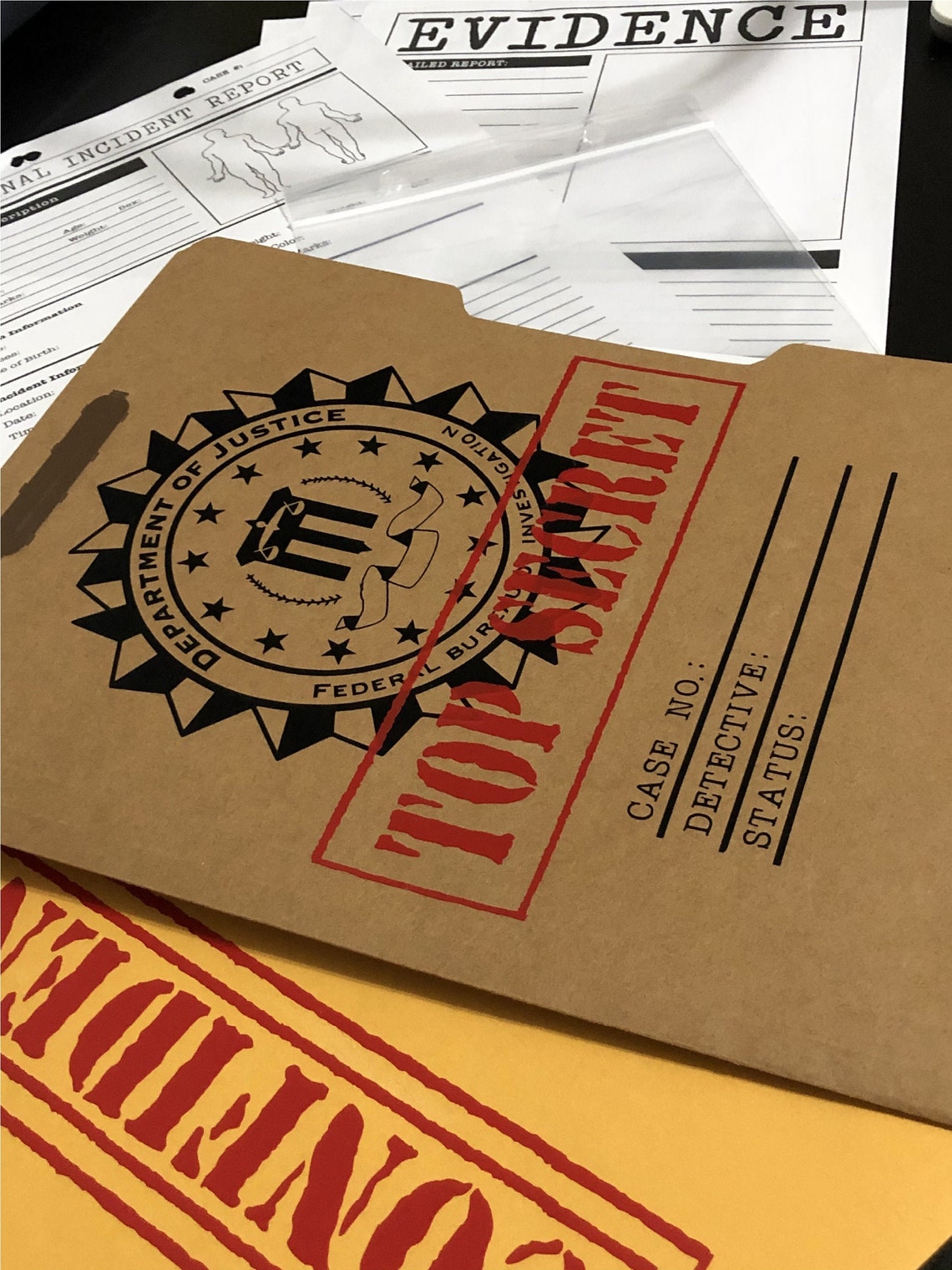 DIY Detective Case File Card [DIGITAL DOWNLOAD] - Etsy