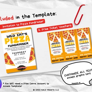 Customizable Pizza Flyer | School, Sports, PTO, Pizza Fundraiser ...