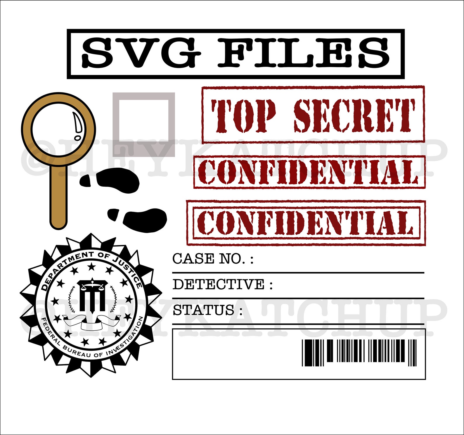 DIY Detective Case File Card [DIGITAL DOWNLOAD] - Etsy