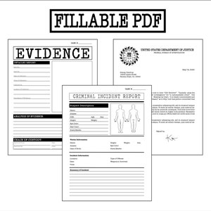 DIY Detective Case File Card [DIGITAL DOWNLOAD] - Etsy