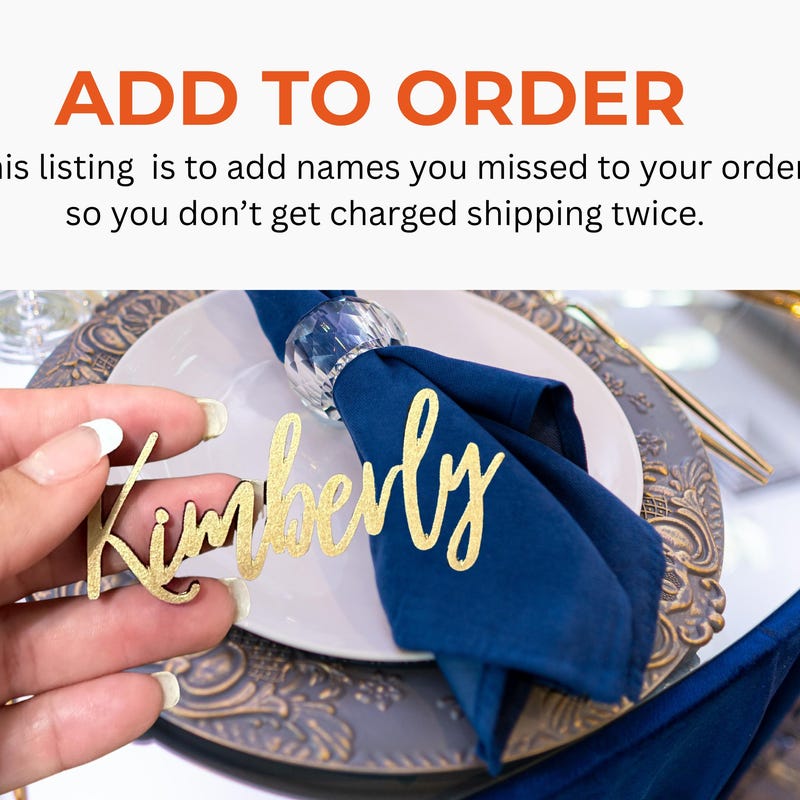 Wood Name Place Setting - Etsy