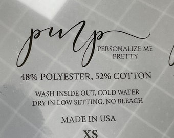 150 Tagless Clothing Labels, Made in USA - Etsy