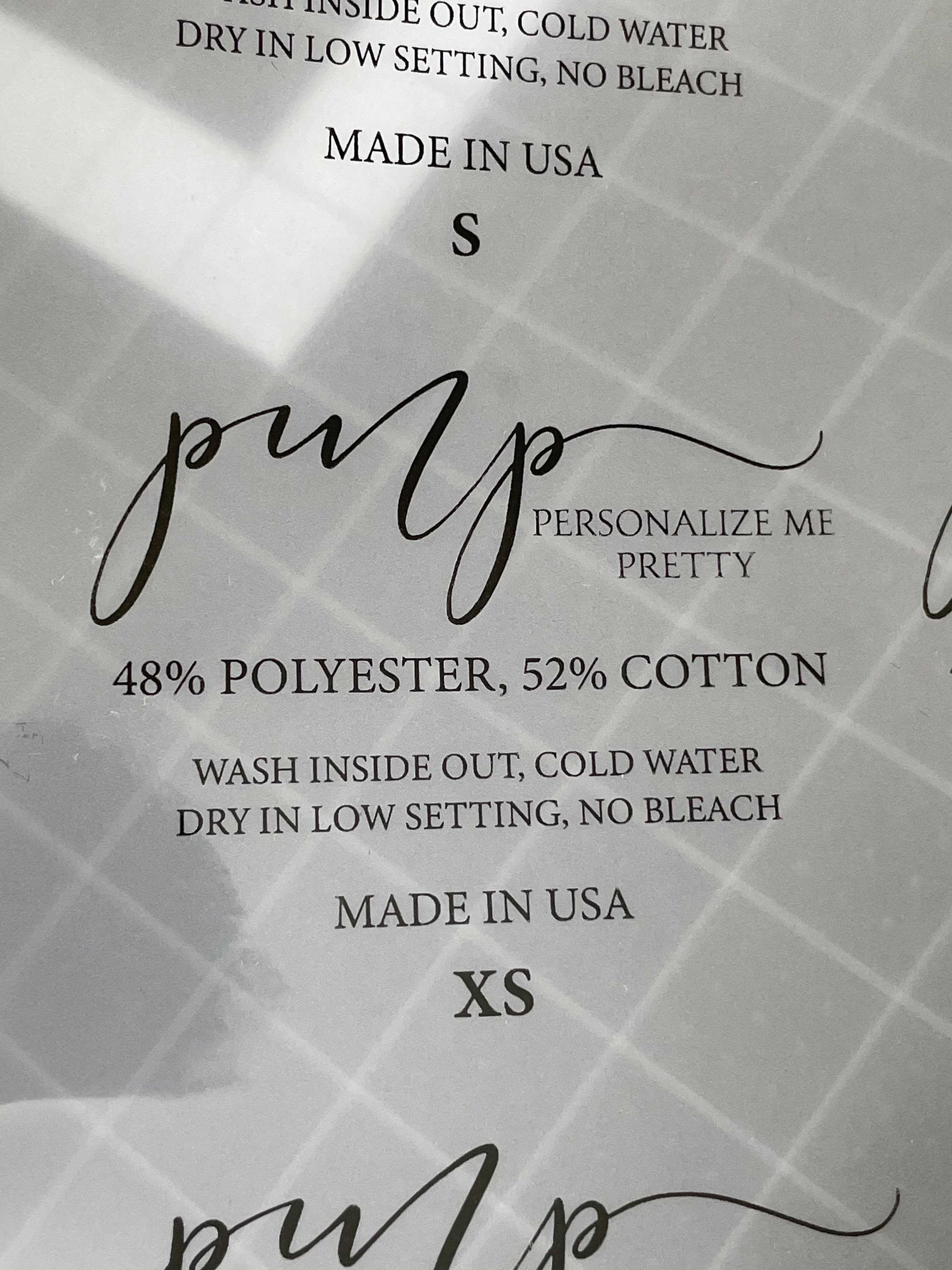 150 Tagless Clothing Labels Made in USA - Etsy