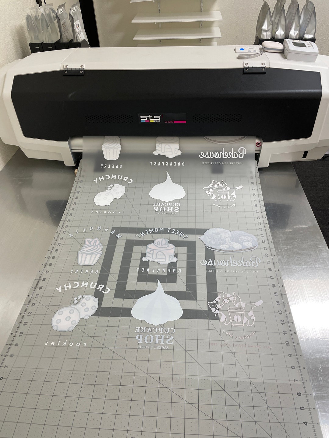 Custom Heat Transfer Design - Company Logo - Composition Labels - DTF ...