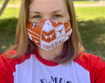 Texas Longhorn Face Mask - Etsy