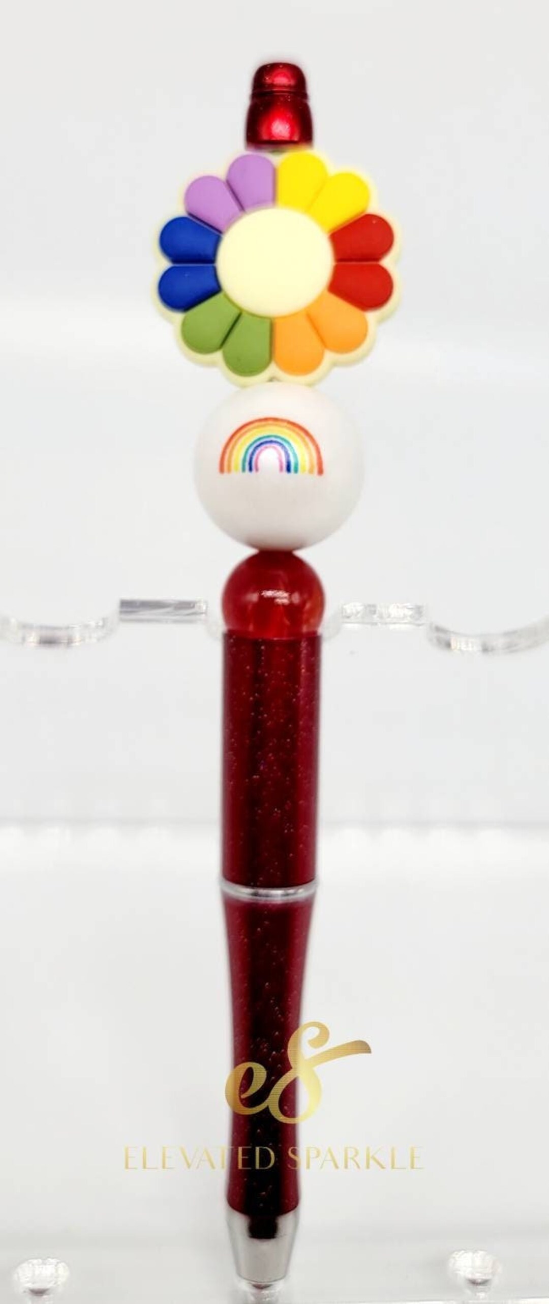 Red Retro Rainbow Ink Pen - Etsy